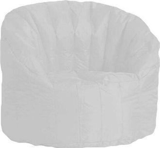 Talamo Italia Talamo Italia - Runder gepolsterter Sessel, weiße Farbe, Maße 80 x 80 x 80 cm