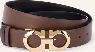 Ferragamo Ferragamo Lederg&uuml;rtel Zum Wenden braun