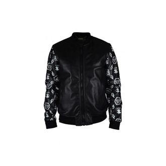 Philipp Plein Homme, Vestes, Noir, Taille: M Blouson Bomber