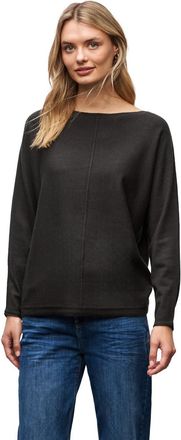 Street One Damen 3015504 Basic Dolman Pullover, Darkest Brown, 40