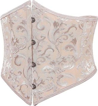 Generic Corset Bustier Femme - corset push-up Gothique Dentelle Floral Lingerie Femme Steampunk Corset Steampunk Brocart Dentelle Corsets Bustier à lacets pou