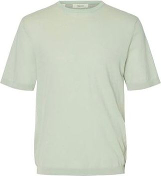 Selected T-shirt manches courtes en coton et lin