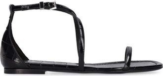 Michael Kors Femme, Chaussures, Noir, Taille: 40 EU Flat Sandales