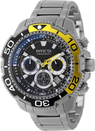 Invicta Ti-22 49492 Herrenuhr - Quarzwerk - Titan mit schwarzem Zifferblatt - 48 mm