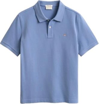 GANT Homme, Tops, Bleu, Taille: 2XL Reg Shield Pique Polo