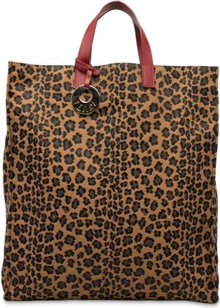 Fendi Shopper - Leopard Printed Canvas Shopping Tote - Gr. unisize - in Braun - f&uuml;r Damen
