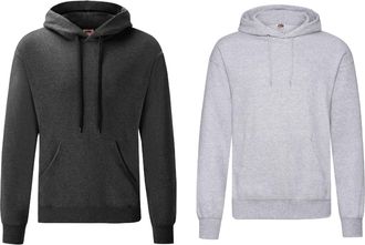 Fruit Of The Loom Herren Hooded Sweat Sweatshirt (XXL, 1 DarkHeather/ 1Grau)