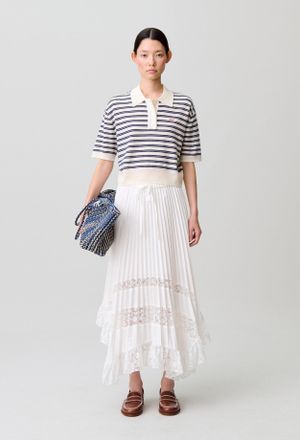 Claudie Pierlot Jupe pliss&eacute;e fleurs