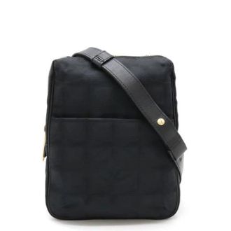 Chanel Pre-owned Nylon Jacquard New Travel Line Shoulder Bag A20513 - - Pre-owned - Damen - Schwarzk - ONE SIZE