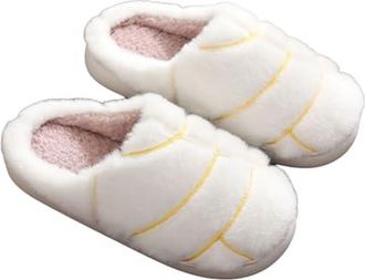 Generic Pantoufles de Noël en coton, pantoufles vertes en coton fourrure, pantoufles dintérieur chaudes pour hommes et femmes, Vert, 38.5/39 EU