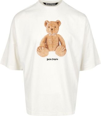 Palm Angels T-shirts et polos Blanc+Marron