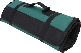 Generic Kochmesser -Tasche Tragbares Multifunktionales Besteckhalter Roll Aufbewahrung Ideales für Küchenreisende, Leinwandmaterial (GREEN)