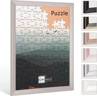 Bildershop-24 Puzzlerahmen PRIO 33x47cm Sandbeige (matt) f&uuml;r ca. 300-500 Teile