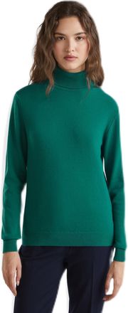 Benetton Damen Radtrikot M/L 1002D2348 Pullover, grün, X-Large