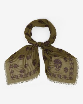 Alexander McQueen Klassischer Skull Schal - Item 8078894943Q3373