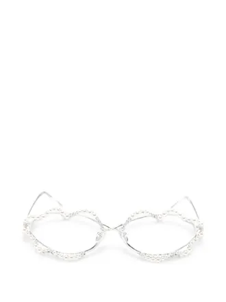 Yvmin Sunglasses Pearl Detail Waving Pearl