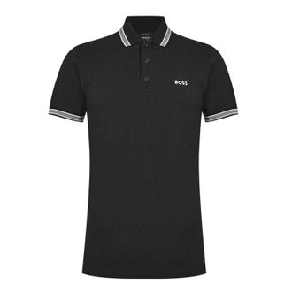HUGO BOSS Paddy Poloshirt f&uuml;r Herren (Schwarz/Wei&szlig;)