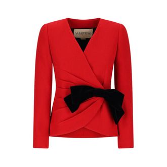 Valentino Garavani Femme, Blouses et Chemises, Rouge, Taille: 36 FR Blouses
