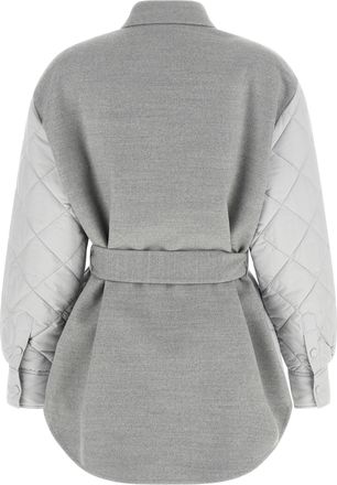 Fabiana Filippi Quilted Hybrid Overshirt - Gray