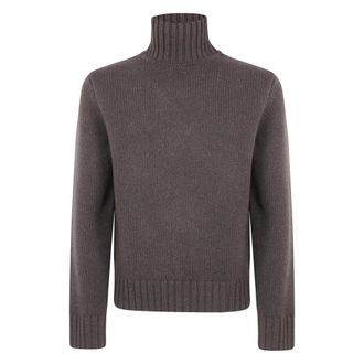 STUDIO NICHOLSON Neat Fit Crew Neck Pullover - - Knitwear - Herren - Braun - S