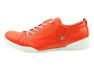 Andrea Conti Damen Low Top Sneaker, rot, 38 EU