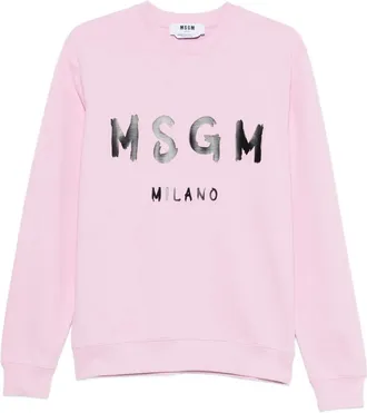 Msgm sweat à col rond - Rose