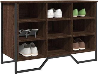vidaXL Vidaxl - Schuhregal Braun Eichen-Optik 90x38x61,5 cm Holzwerkstoff
