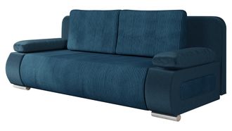 Mirjan24 Schlafsofa Emma Cord, Sofa mit Bettkasten und Schlaffunktion freistehendes Bettsofa Couchgarnitur Schlafcouch (Kronos 05 + Poso 05)