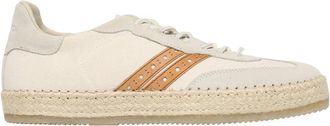 Woolrich Doubleu Tennis Sneaker aus Baumwolle mit Veloursleder-Details in