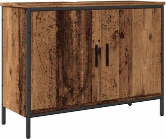 vidaXL Vidaxl - Waschbeckenunterschrank Altholz-Optik 80x30x60 cm Holzwerkstoff