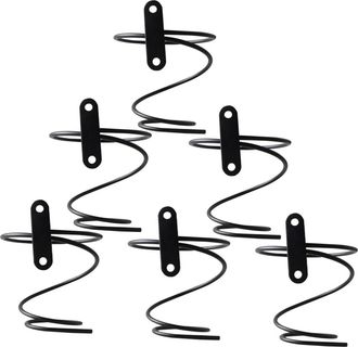 DOITOOL 6 St&uuml;ck Teiliges Wand weinregal aus Stabilem Eisen Minimalistisches Zeitloses Design Wandmontierter Flaschenhalter f&uuml;r Zuhause K&uuml;che Bar und Weinkelle