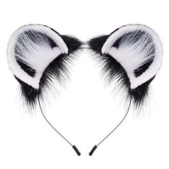 Generic Joli serre-t&ecirc;te &agrave; oreilles volantes pour Halloween - Confortable &agrave; porter au quotidien - Cosplay - Tissu peluche - Coiffure de costume