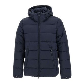 Save The Duck Homme, Vestes, Noir, Taille: 2XL Doudoune Noire &agrave; Capuche Amovible