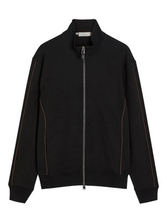 Canali sweat zipp&eacute; &agrave; d&eacute;tail de tuyau - Noir