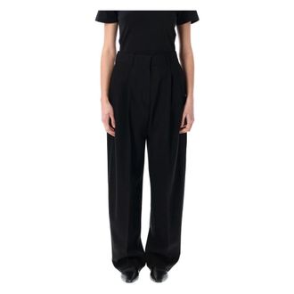 STUDIO NICHOLSON Doppelte Falte Klassische Hose - - Jeans - Damen - Schwarzk - S