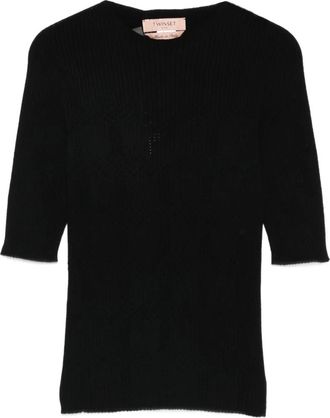 Twinset Femme, Pulls, Noir, Taille: 42 FR Maglia