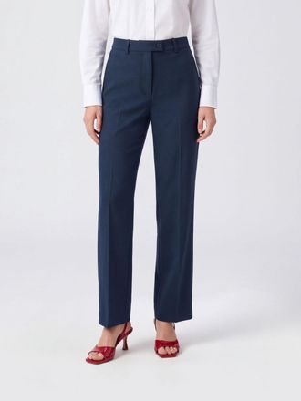 Vivetta Pantalon droit en cr&ecirc;pe avec pinces et fermeture d&eacute;centr&eacute;e
