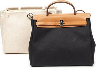 Herm&egrave;s Crossbody Bags - Herbag 2 in 1 PM - Gr. unisize - in Beige - f&uuml;r Damen