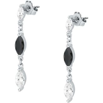 Cleor Boucles doreilles en argent 925/1000 et zircon