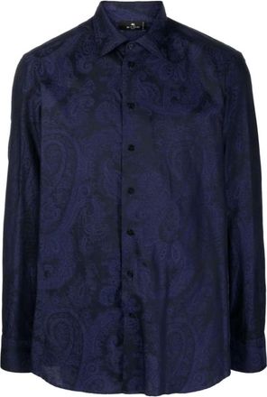 Etro Homme, Chemises, Bleu, Taille: 5XL Chemise &Eacute;l&eacute;gante