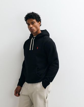 Polo Ralph Lauren Hoodie aus Fleece mit Icon-Logo in Schwarz