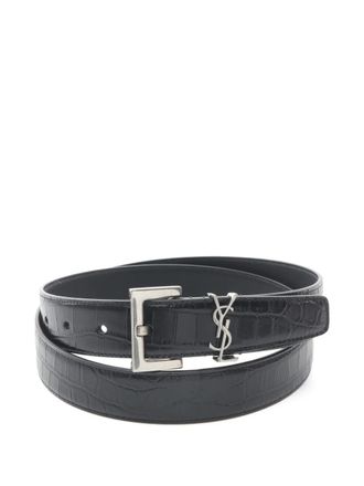 Saint Laurent ceinture Cassandra (années 2020) - Noir