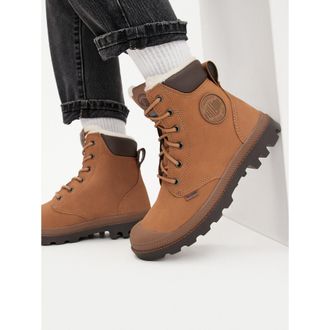 Palladium Schn&uuml;rstiefeletten Palladium Pampa Sport Cuff Wps 72992-697-M Braun