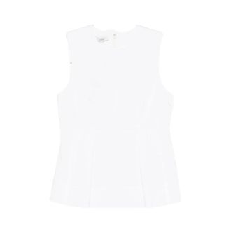 Vince Baumwollmischung Faltenbesetztes Top - - Blouses & Shirts - Damen - Wei&szlig; - 2XS
