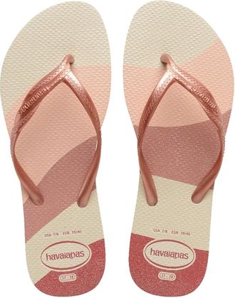Havaianas Fantasia Gloss, bequeme, minimalistische und vielseitige Flip-Flops mit Glitzerakzenten, Damen