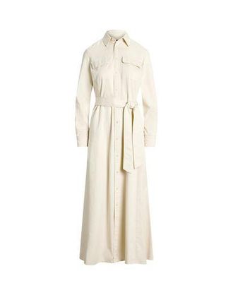 Ralph Lauren Belted Cotton Twill Shirtdress