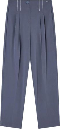 A|X Armani Exchange Femme, Pantalons, Bleu, Taille: 42 FR Pantaloni pinces
