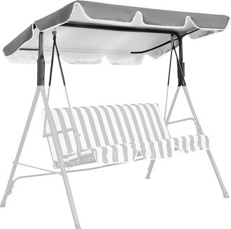 Generic Hollywoodschaukel Dachbezug Ersatzdach 3 Sitzer Universal Ersatzdach Gartenschaukel Wasserdicht Dach f&uuml;r Hollywoodschaukel UV-Schutz Sonnendach,04,190