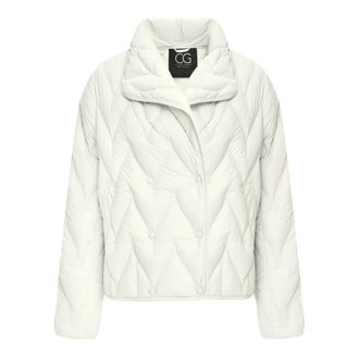 Cesare Gaspari Chevron Quilted Cropped Down Jacket - - Jackets - Damen - Beige - M