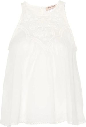 Twinset Femme, Tops, Blanc, Taille: 46 FR Twin-set Top